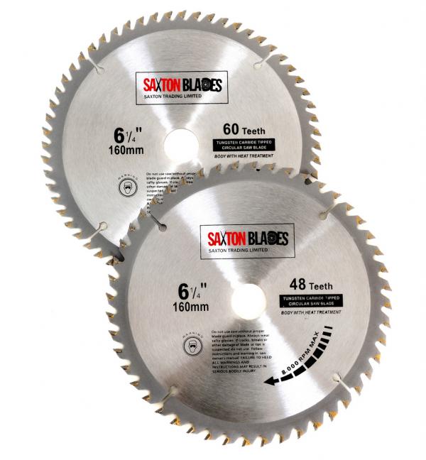 Saxton TCT Circular Wood Saw Blades 160mm x 20mm for Festool TS55 ...