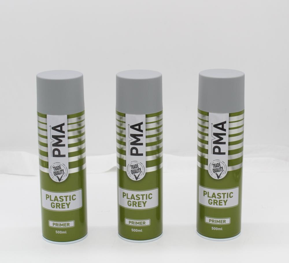 PMA 500ml Grey Plastic Primer Aerosol Spray Paint 3 Different Pack ...